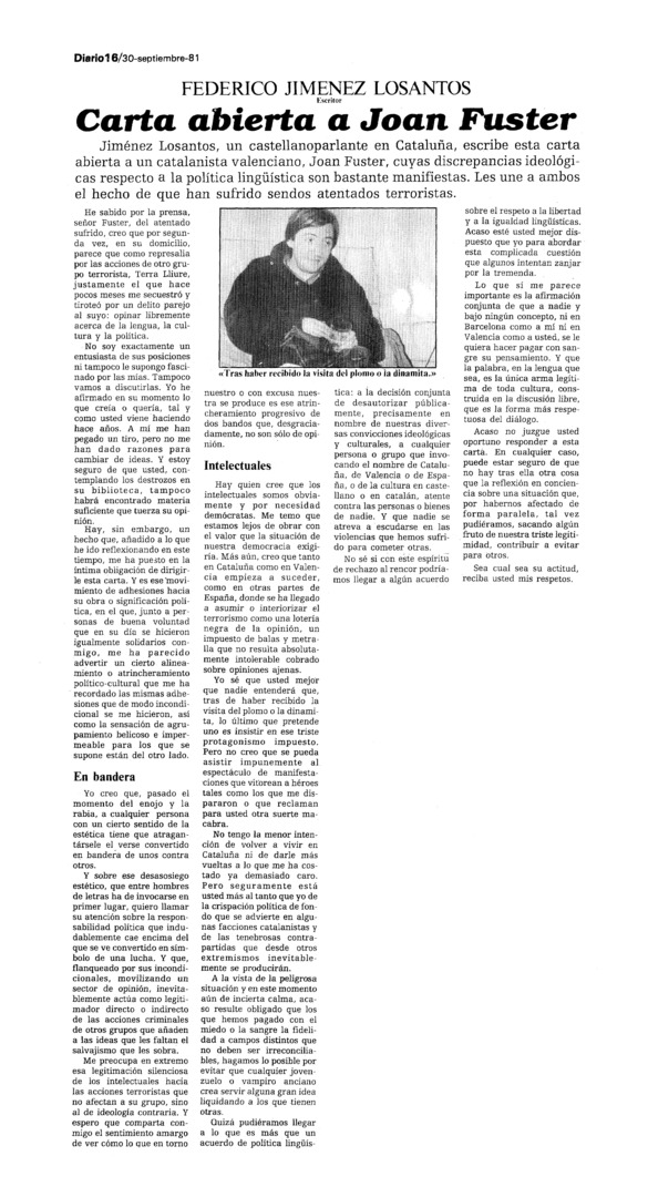 Per què es va elevar Joan Fuster als altars? - Fòrums - Racó Català