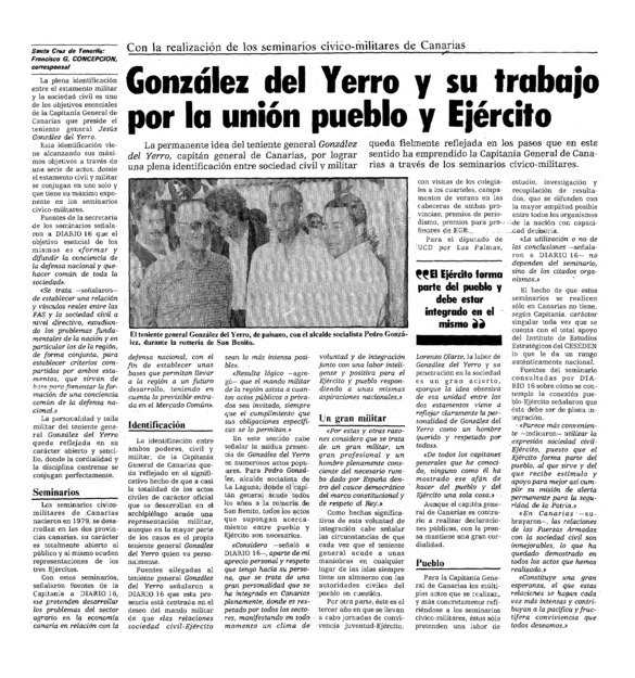 González del Yerro y su trabajo por la unión puelo y Ejército - Archivo ...
