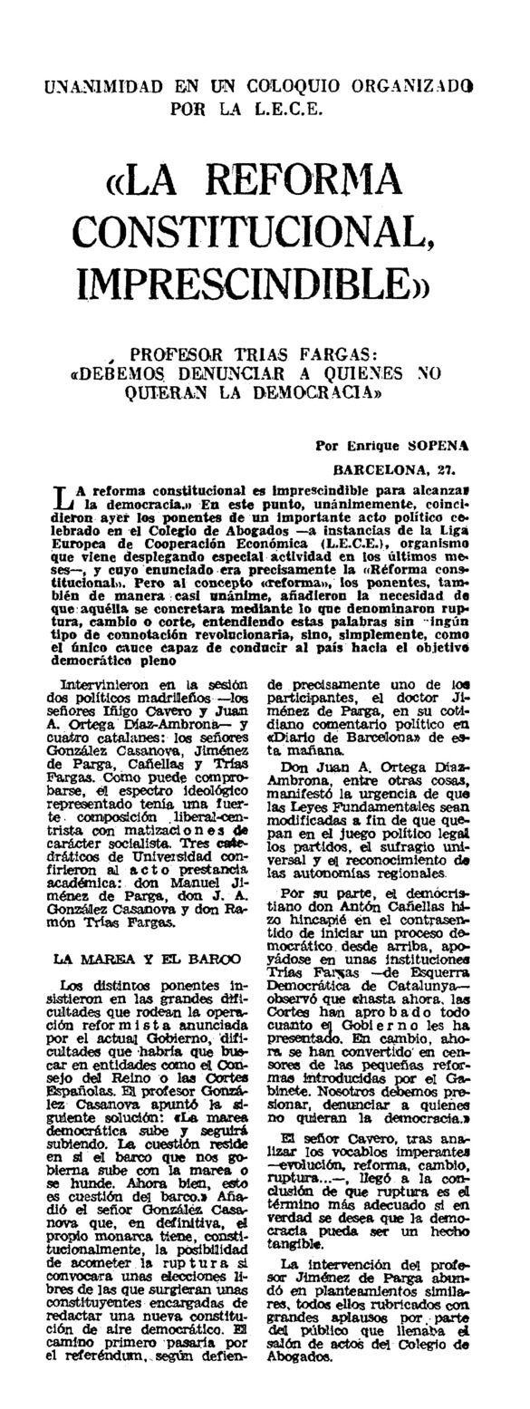 La Reforma constitucional, imprescindible - Archivo Linz de la ...