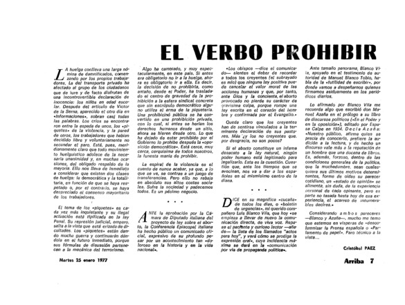 El verbo prohibir - Archivo Linz de la Transición española | Fundación ...