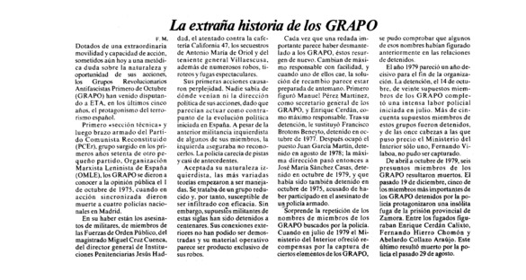 La extraña historia de los GRAPO - Archivo Linz de la Transición ...
