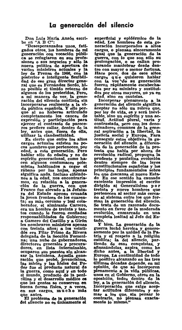 La generación del silencio - Archivo Linz de la Transición española ...